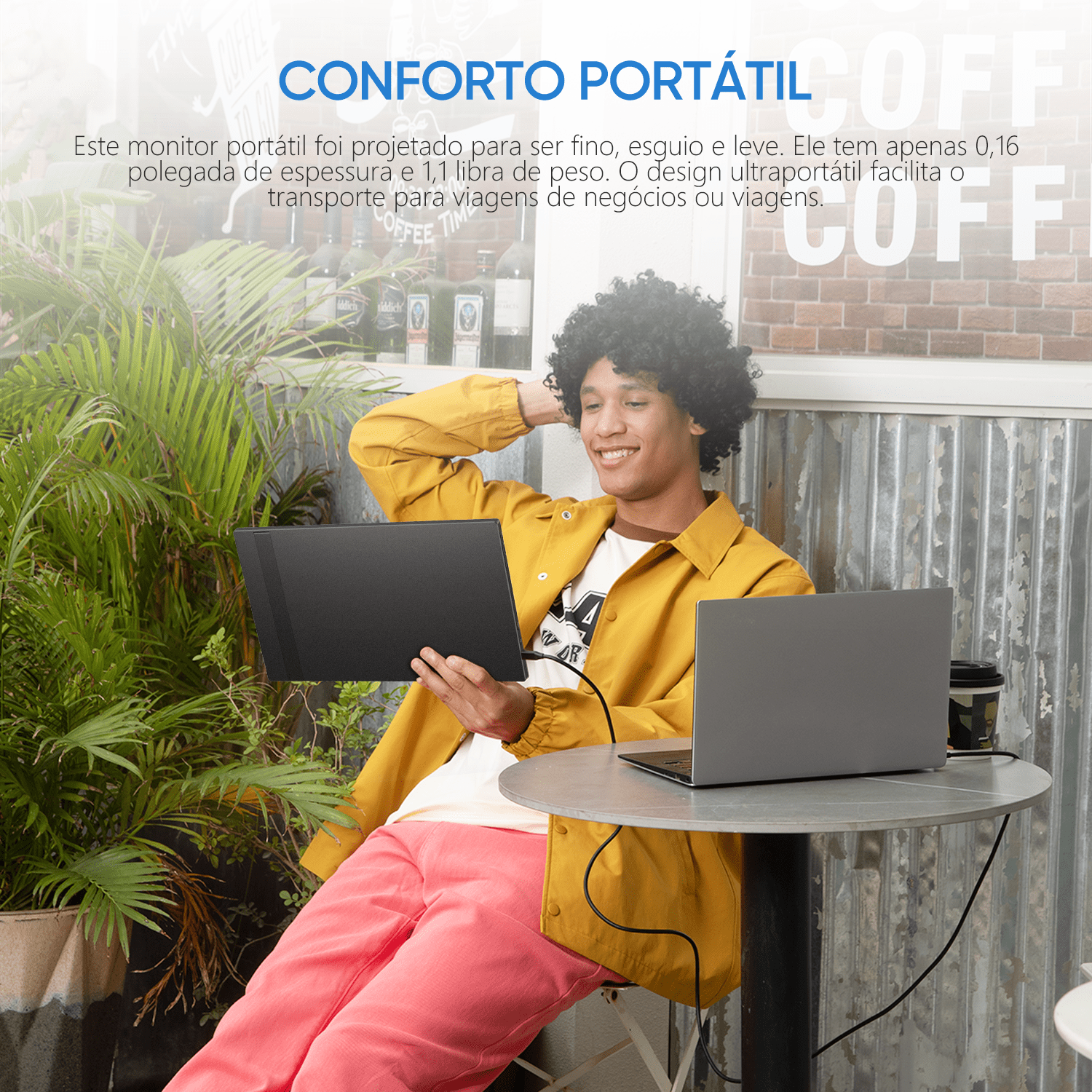 Ultrafino Monitor Portátil Arzopa A1S 14” | FHD 1080P Ultra Fino 0,6kg ...