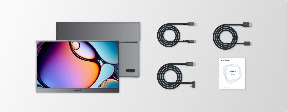 Arzopa Z3FC 16.1'' 180Hz Monitor Portátil Gamer 2K QHD | Bolsa Brinde ...